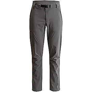 Black Diamond Mens Alpine Stretch and Durable Climbing Pants, Granite, Small
