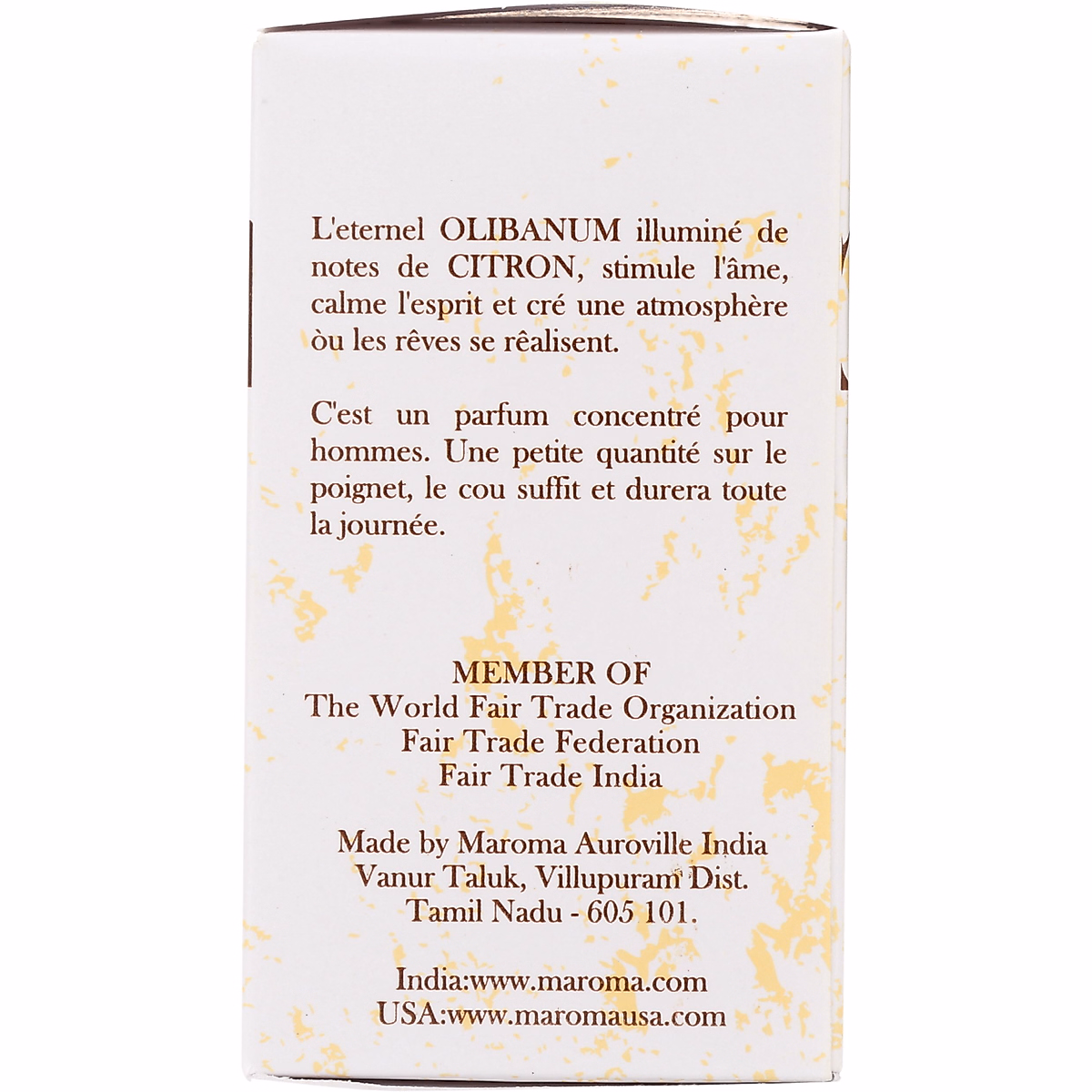 MAROMA Olibanum Citrus Perfume, 0.33 FZ