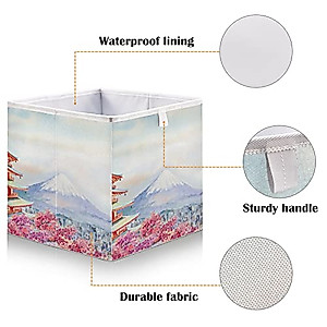 Japan Women Kimono Storage Basket Storage Bin Rectangular Collapsible Nursery Hamper Large Toy Chest Organizer for Boys Girls Toys