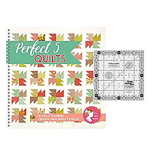 Perfect 5 Quilts Bundle- Creative Grids Perfect 5 Ruler and Perfect 5 Quilts Pattern Book