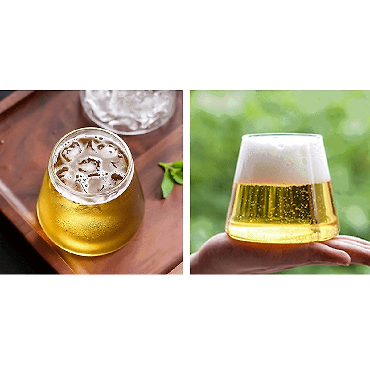 DOITOOL Wine Glass Cup Clear Coffee Cups Water Glasses Tumblers Espresso Glass Clear Glass Mugs Coffee Glass Mugs Glass Coffee Cup Coffee Glasses Drinking Glasses Crystal Margarita