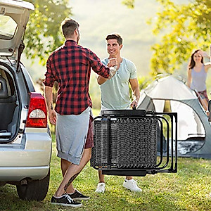 420 Lbs Zero Gravity Chair, 24.8'' Oversize Width Folding Lounge Reclining Deck Chaise with Adjustable Headrest Pillows, Cup Holder Tray and Carry Rope for Lawn Poolside Backyard Patio, Beach Camping