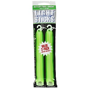 Ready America 27217 8-Hour Emergency Lighsticks (2 Pack), Green