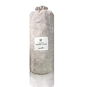 Merryfeel Linen Duvet Cover Set King,100% French Linen Yarn Dyed Check Duvet Cover Set, Luxurious Bedding for All Season - Queen - Yarn Dyed Check