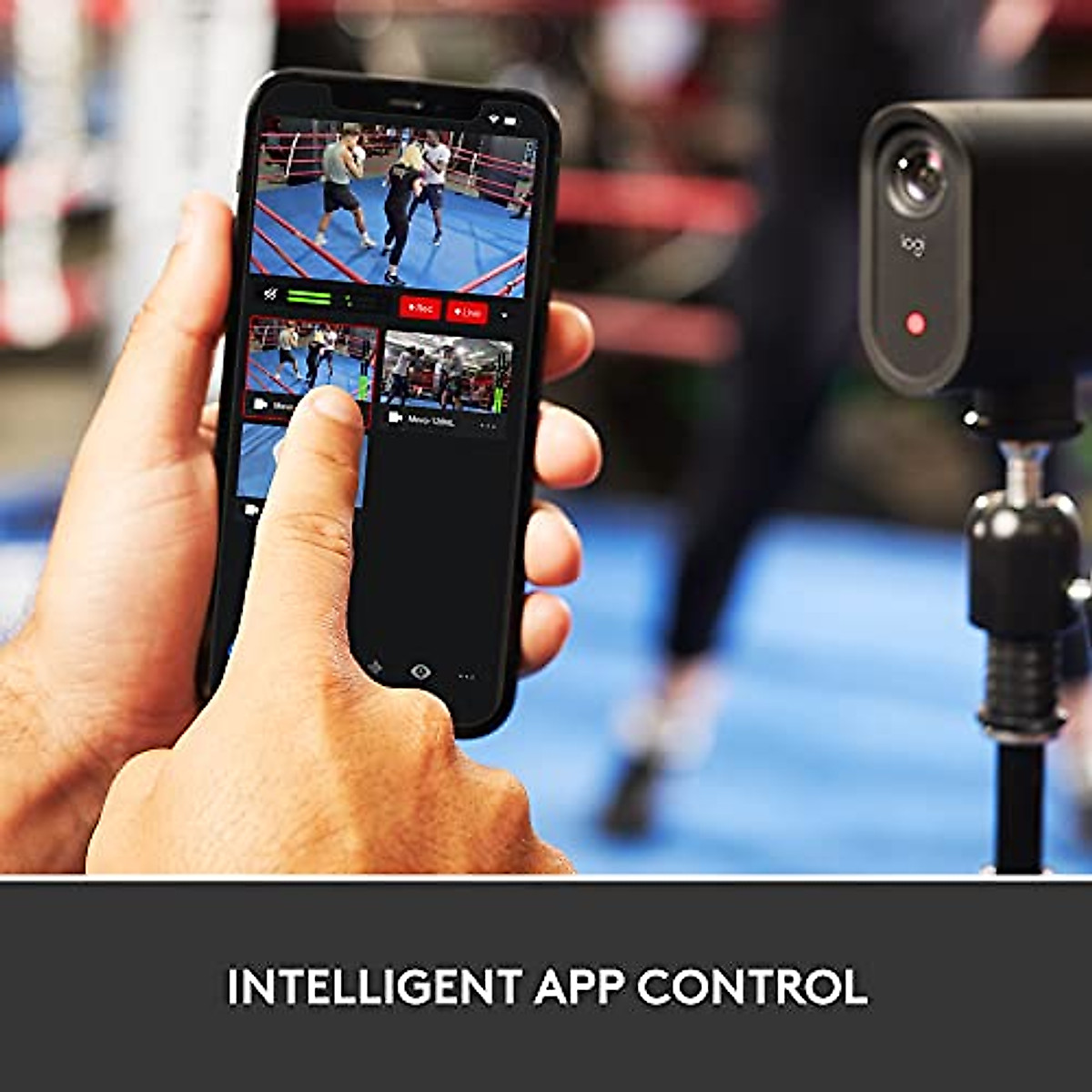 Logitech for Creators Mevo Start 3-Pack Wireless Live Streaming Cameras, for Multi-Camera HD Video,App Control and Stream via Smartphone or Wi-Fi