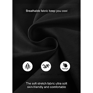 JMIERR Mens Athletic Shorts Casual Cotton Drawstring Summer Beach Twill Chino Dress Golf Workout Gym Running Basketball Shorts, XL, S Black