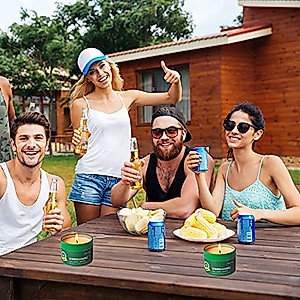 LucaSng Citronella Candles Outdoor Indoor 4.4 OZ 6 Pack 150 Hours Outside for Party Hiking Camping Patio BBQ Deck Lanai Garden Yard Home Balcony