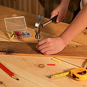 DEKO 196 Piece Tool Set General Household Hand Tool Kit with Rip Claw Hammer,Lineman's Plier, Measure Tape Rule & Plastic Toolbox Storage Case