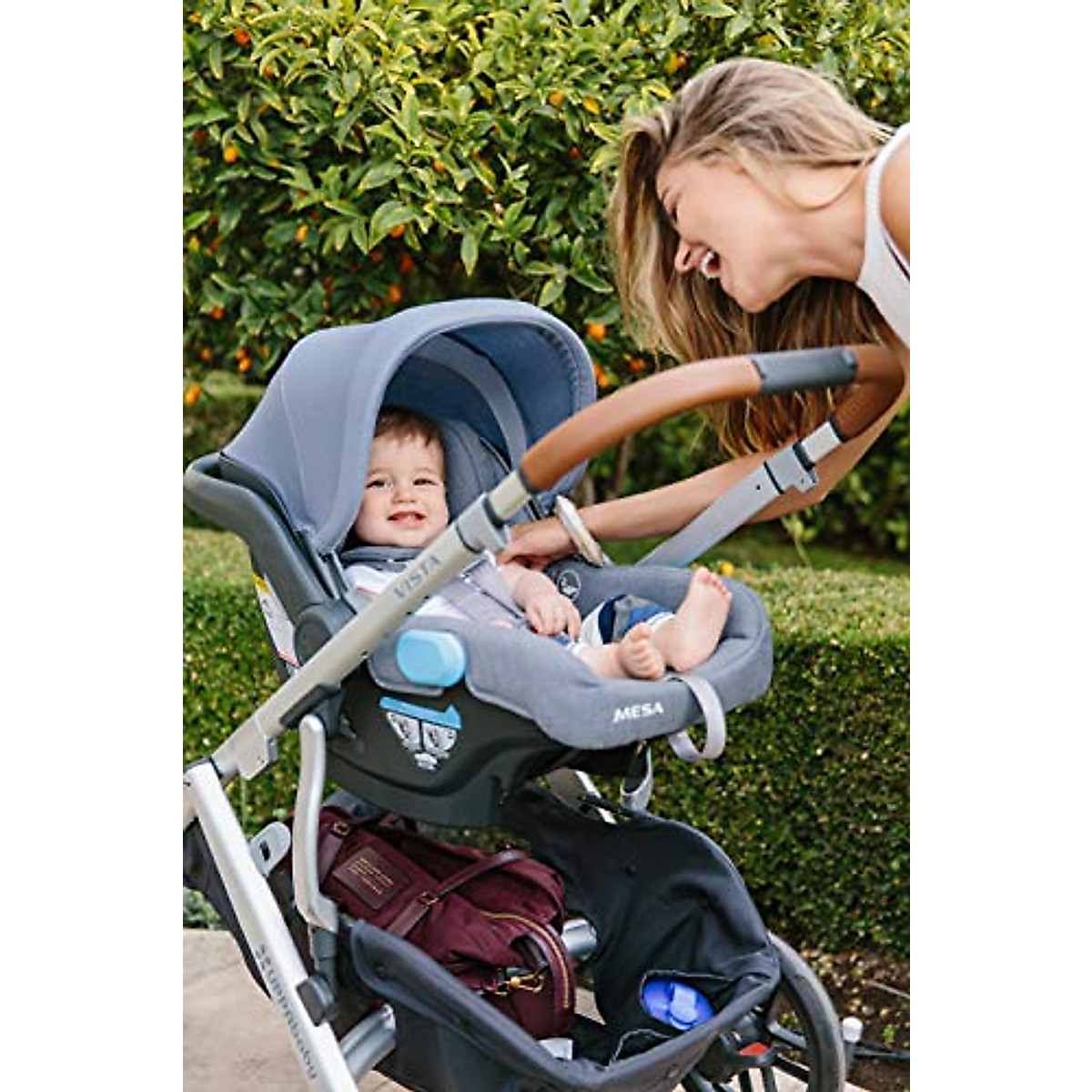 MESA Infant Car Seat - Bryce (White and Grey Marl) + MESA Base