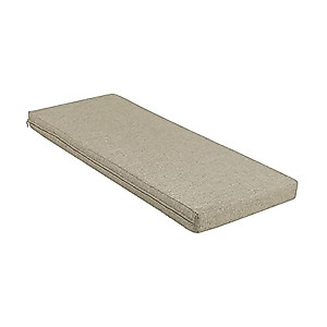 mudilun Indoor 31inch Piano Bench Cushion Outdoor UV Protection Lounge Patio Seat Pad Thickened Soft Sofa Pads Kitchen Dining Washable Cushions(Beige)