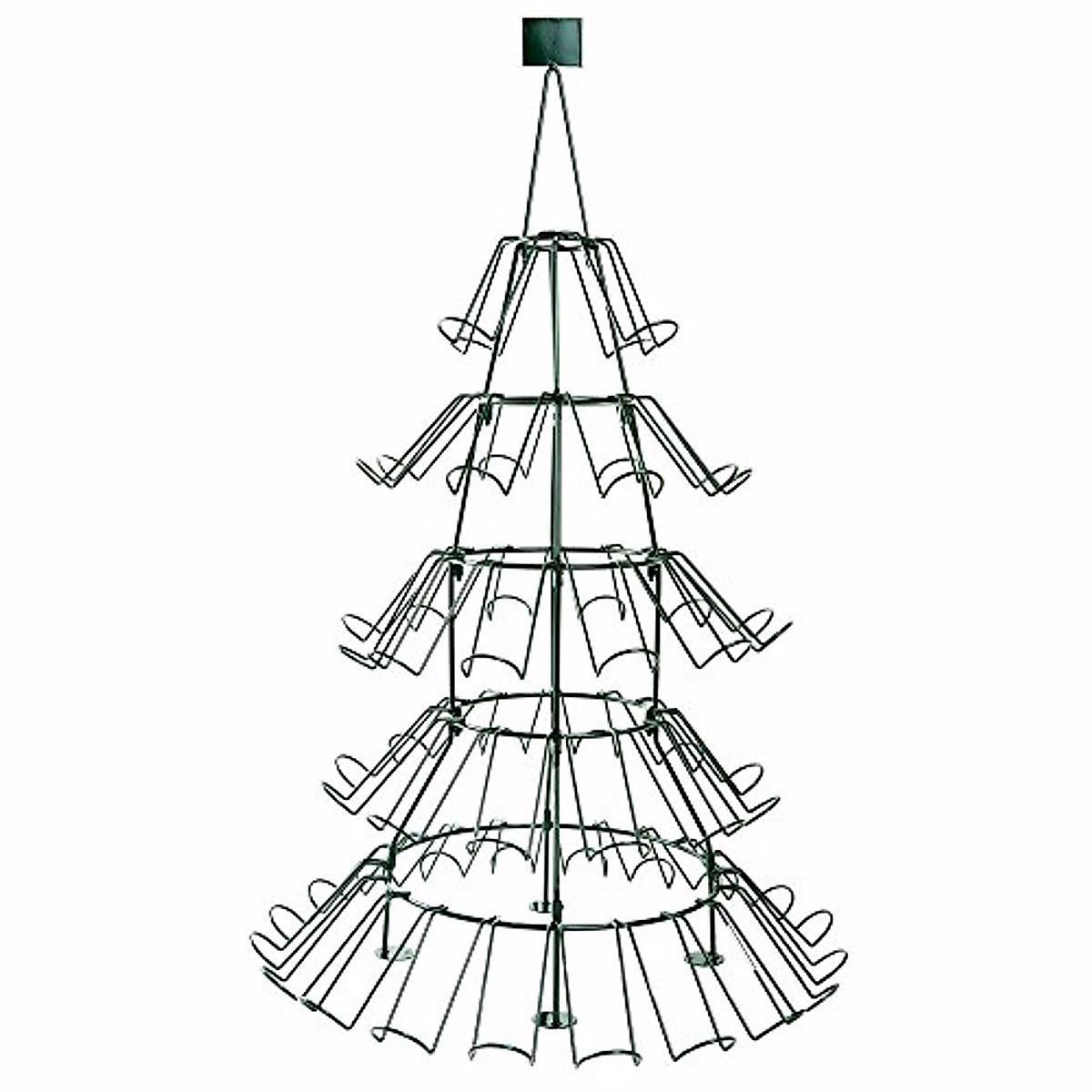 53" Tall Wine Bottle Christmas Tree Rack - Holds 60 Bottles