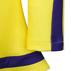 FOGHORN Women Girls Cheerleader Costume Halloween Sports School Fancy Yellow Cheerleading Uniform Outfit(XS)