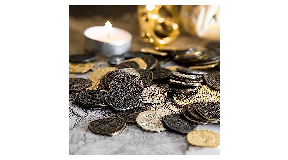 Beverly Oaks Pirate Coins - Gold & Silver Doubloon Replicas