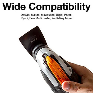 24-Piece Oscillating Multi-Tool Saw Blades and Accessories Set, Multi-Tool Accessory Kit, Attachments for Makita, Milwaukee, Fein, Worx, Ridgid, Ryobi, Harbor Freight, and More