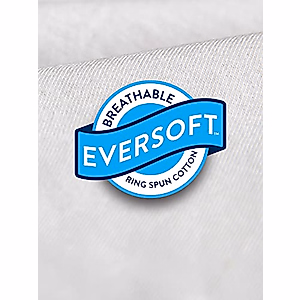 Fruit of the Loom Men's Eversoft Cotton T-Shirts (S-4XL), Crew-2 Pack-Black, 4X-Large