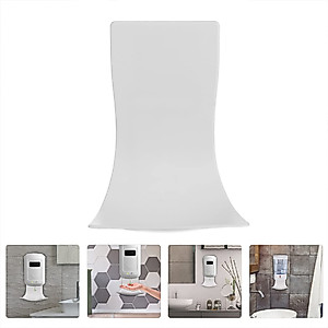 2pcs Soap Dispenser Tray Laundry Scent Boosters Soap Drip Tray Soap Dispenser Drip Tray Hand Wash Dispenser Stand Tap Bracket Wall-mounted Drip Catcher Spray Connector White Abs