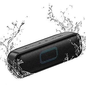 Bluetooth Speakers, Portable Speakers Bluetooth Wireless with 20W Loud Stereo Sound, IPX7 Waterproof Shower Speakers, TWS Loud Party Speakers, Multi-Colors Lights, 15 Hrs Playtime for Indoor&Outdoor