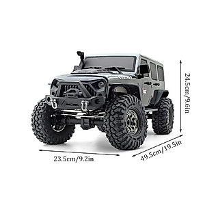 Adepe Simulate 1/10 Scale Climbing Remote Control Car Off-Road Climbing All Terrain RC Vehicle 40A Waterproof ESC RC Crawler Truck Boys Girls Amateurs Electric Toys