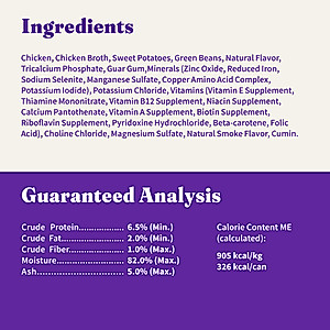 Halo Elevate Wet Dog Food, Grain Free, Smoky BBQ Shredded Chicken Stew w/Sweet Potatoes & Green Beans, 12.7oz (Pack of 6)