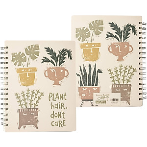 Primitives by Kathy Plant Hair Don't Care Spiral Notebook 7" x 9" x 0.50"