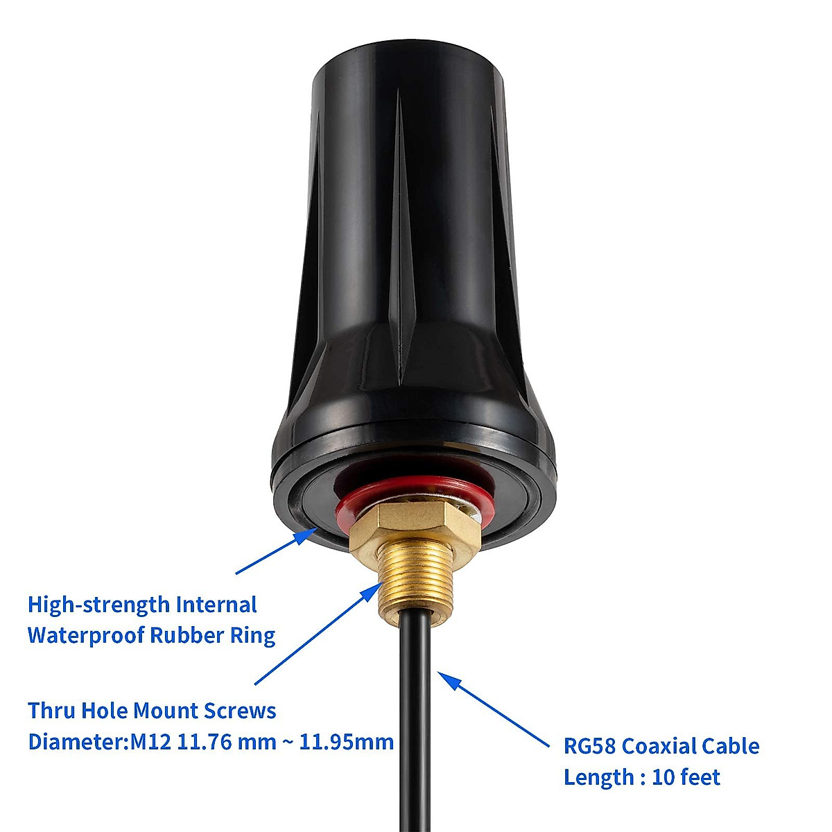 Cellular 4G LTE SMA/TS9 Antenna Compatible with Netgear Nighthawk M1 MR1100 LB1120 LM1200 Verizon Jetpack MiFi AirCard AT&T T-Mobile Hotspot Sprint 4G LTE Router USB Modem Dongle Adapter, Eifagur