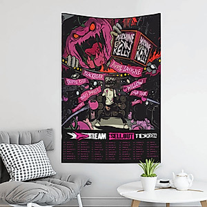 Zusvus Tapestry Wall Hanging Funny Rapper Tapestry Pop Home Decoration for Living Room Bedroom Dorm Decor 40"x60"