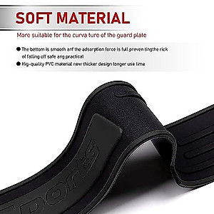 cueclue 1 PC Rear Bumper Protector, Car Universal Door Sill Protector Strip, Car Trunk Door Entry Guards, Car Exterior Trim Accessories, for Cars SUV (Black #Sport)