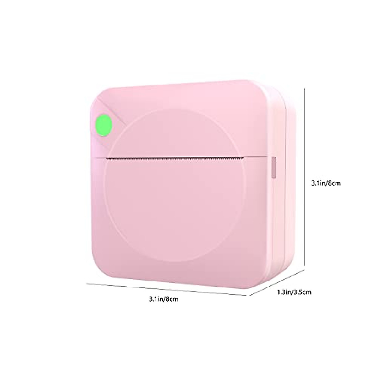 Ink-Less, Smooth & Fast Printing Mini Pocket Photo Printe-r—Portable Thermal Printe-r Bluetooth Label Memo Receipt Instant Sticker Printe-r Small Smartphone Printe-r for Phone