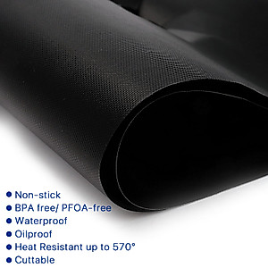 SUEIANNMN Gas Stove Burner Covers Universal Gas Stove Protectors, 5 Holes Protectors Reusable Heat Resistance Gas Range Non-Stick Washable Stove Top Protectors Liners Fast Clean Kitchen Cooking