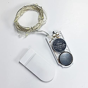 ejoyce 5 Pack LED Battery Operated Fairy Lights for DIY, Party Lights, LED Mason Jar Wedding Deco Light, Home Decor, EJ-2050 (Warm White/Copper Wire)