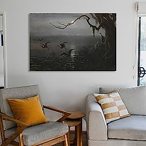 William Holbrook Beard Posters Hayalet Turnalar Tablosu Art Canvas Prints Wall Pictures for Bedroom Wall Art Paintings Canvas Wall Decor Home Decor Living Room Decor Aesthetic 08x12inch(20x30cm) Unf