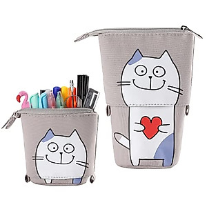 Mr. Pen- Standing Pencil Case, Cute Boba Pencil Case, Stationery Pen Case, Telescopic Pencil Case, Stand Up Pencil Case, Kawaii Pencil Case, Pencil Case, Pop up Pencil Case, Cute Pencil Pouch