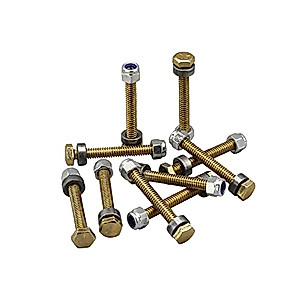 Pro-Parts 10PK 1501216MA Auger Shear Pins and Nut Bolt Kit for AYP Sears Craftsman Murray Snow Throwers Replaces 722130 88951MA 580239MA 90003943 301172 and 90009524