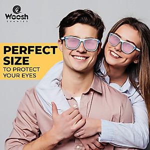 Woosh Polarized Sunglasses for Men and Women - Lightweight Unisex Sun Glasses with UV Protection for Driving Fishing, Running, Sports, Beach and Outdoors (Oceanic)