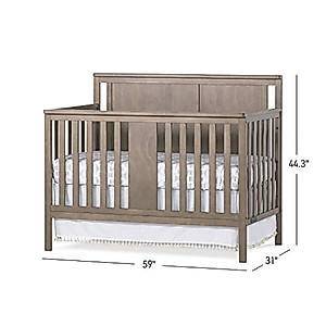 Child Craft Quincy 4-in-1 Convertible Crib, Dusty Heather Brown