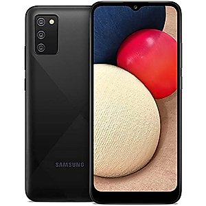 Samsung Galaxy A02s (A025U1) 32GB Dual SIM, GSM Unlocked, (CDMA Verizon/Sprint Not Supported) U.S. Version 1 Year Warranty (Fast Car Charger Bundle) (Black)