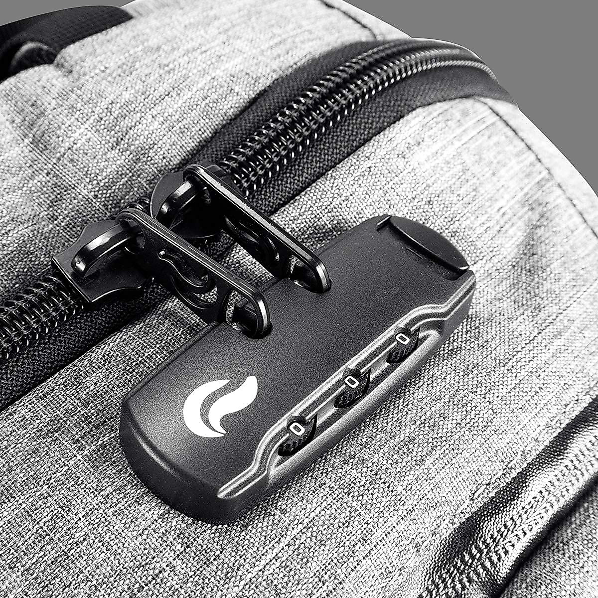 Skunk Nomad Skaters Backpack - Smell Proof - Weather Resistant - With Combination Lock (Green Pixel Camo)