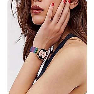 Zedoli No Gap Metal Bands Compatible with Samsung Galaxy Watch 6 band/Watch 5/Galaxy Watch 4 Band 40mm 44mm/Galaxy Watch 5 Pro Band 45mm/Watch 4 Classic Band/Watch 6 Classic Band 43mm 47mm Men Women