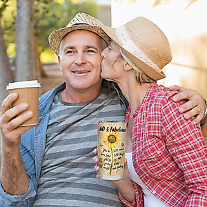 RipGlim 60th Birthday Gifts for Women, Tumbler Gifts for 60 Year Old Women, 60th Birthday Gifts Ideas Cup, 60th Birthday Decorations Women, Happy 60th Birthday Gifts Mug-20oz