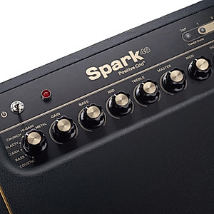 Positive Grid Spark 40-Watt Combo Practice Guitar Amplifier Electric Bass and Acoustic Guitar Amp with Spark Mobile App