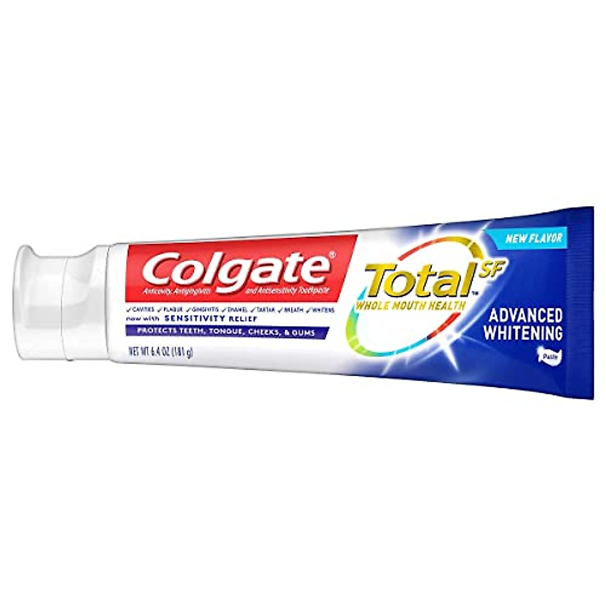 Colgate Total SF Advanced Whitening Toothpaste 6.4 oz, 5-pack
