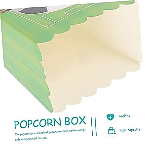 SHOWERORO 30pcs Popcorn Boxes Popcorn bracket Disposable football party supplies football kit popcorn cup Popcorn snack box supplies tableware green soccer ball green party favor bags