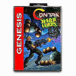 Contra Hard Corps aka Probotector with Box for 16 bit Sega MD Game Card for Mega Drive for Genesis Video Console