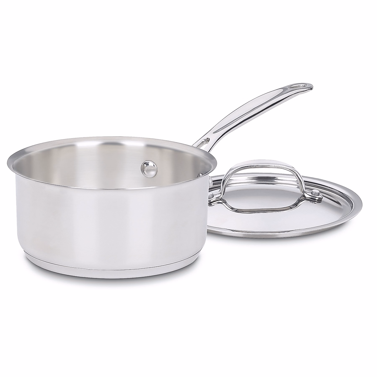 Cuisinart 1.5 Quart Multiclad Pro Triple Ply Saucepan w/Cover, MCP19-16N & 1 Quart Saucepan w/Cover, Chef's Classic Stainless Steel Cookware Collection, 719-14
