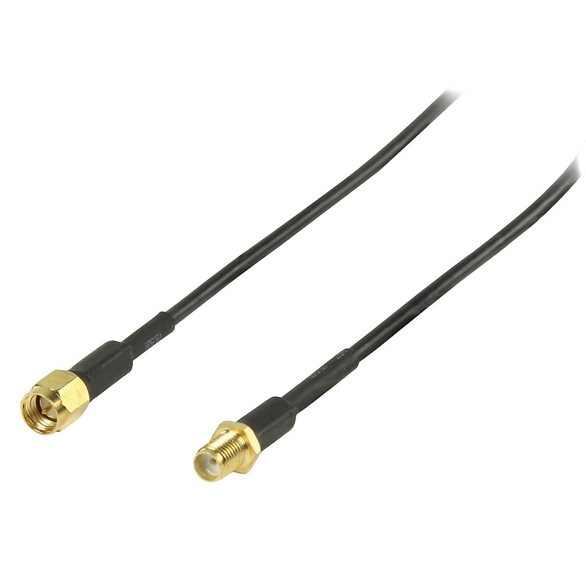 Valueline SMA antenna cable SMA Plug -SMA Socket 3.00 m black [VGSP02010B30]
