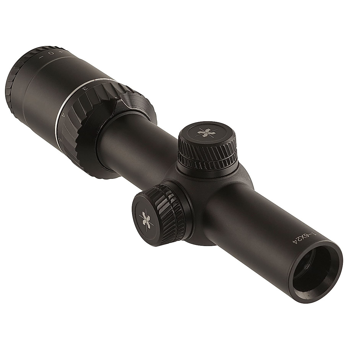 AXEON Optics 1-6x24mm Tactical Rifle Scope, Black, One Size