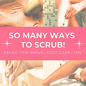 Essentially KateS Strawberry Ice Cream Body Scrub 10 oz - Pack of 1, Natural Strawberry Formula - Deliciously Fragrant, Refreshing, and Skin-Polishing Care - The Best Mother's Day Gift