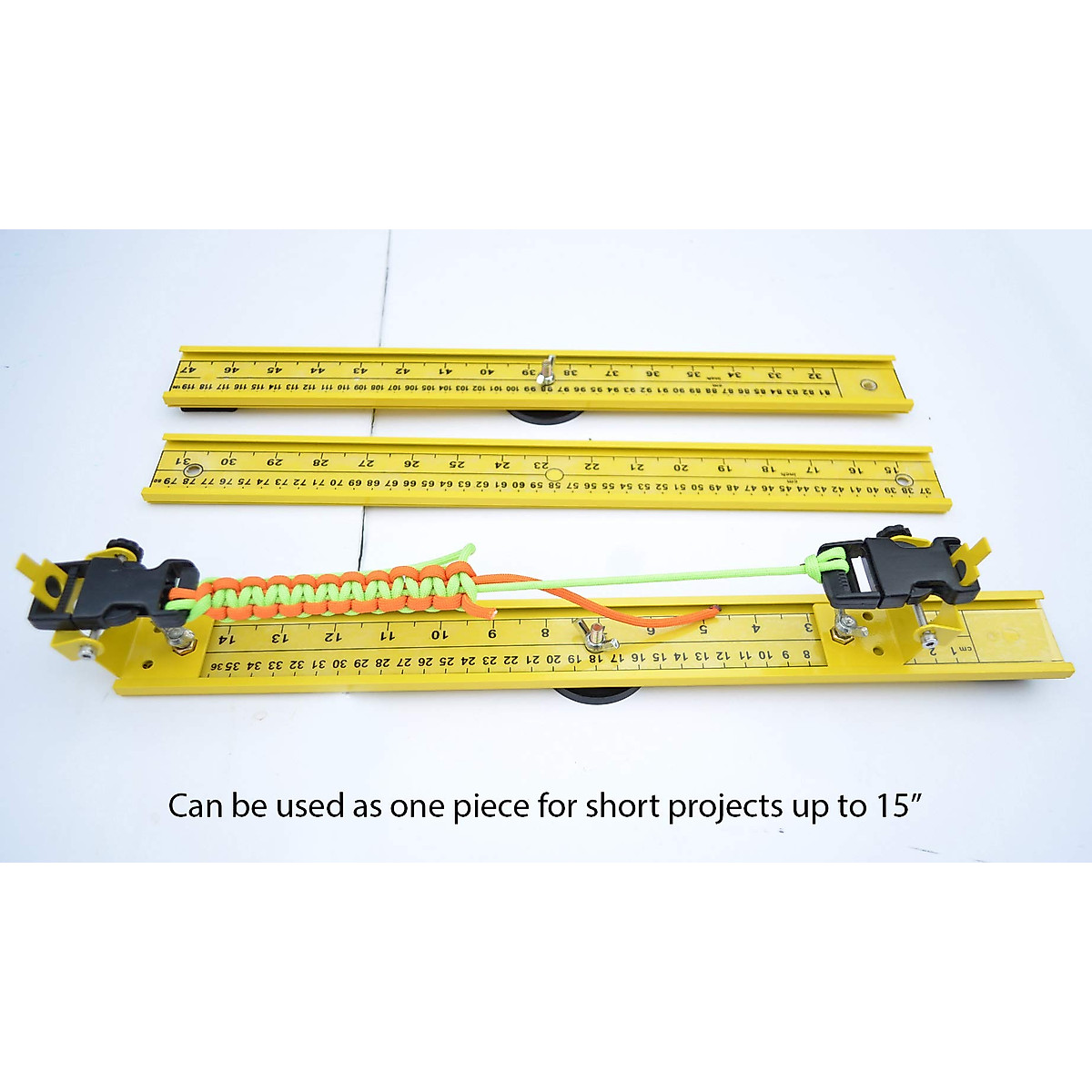 Acid Tactical® 47" Adjustable Paracord Jig - Lightweight Aluminum - for Bracelets, Keychains, Belts, Slings, Straps & More - Accommodates Any Clasp or Hook