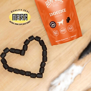 Hemp Well Immune - Allergy Support Dog Soft Chews - Long Lasting Relief for Seasonal Dog Allergies and Itching - Supports Healthy Skin and Immune System - Gut Health - Organic (30)