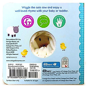 Old MacDonald Had a Farm Finger Puppet Board Book Nursery Rhyme, Ages 1-4